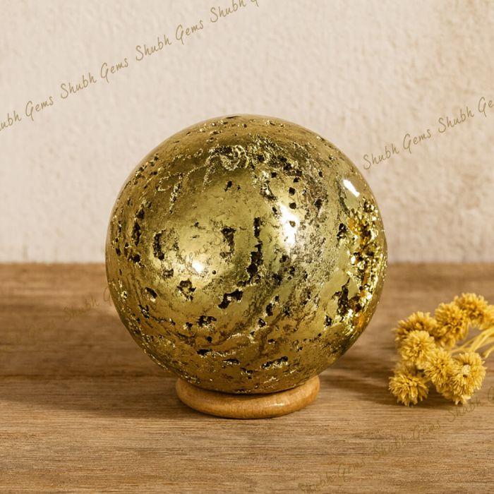 Natural Raw Pyrite Sphere Ball