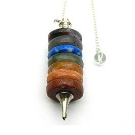 Seven Chakra Crystal Pendulum